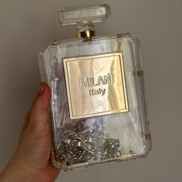 Bags | Vintagestyle Clear Plastic Perfume Cross Body Purse Bag Milan ...